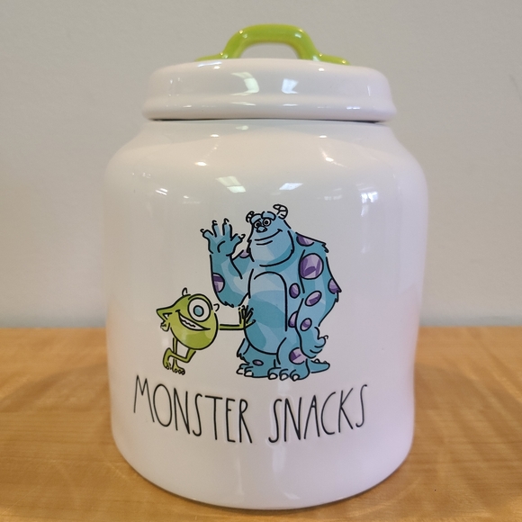 Rae Dunn | Dining | Rae Dunn Disneypixar Monster Snacks Large Canister ...